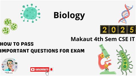 How To Pass Biology Exam ️makaut Cse It 4th Sem Makaut Cseit Biology Evs Exam Aktu Aicte