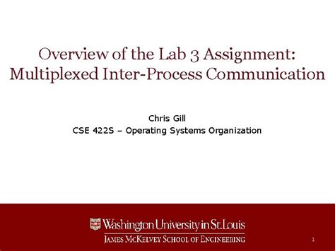 Overview Of The Lab 3 Assignment Multiplexed Interprocess