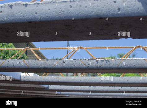 Detail Of The Construction Of A Styrofoam Slab In Brazil A Light And
