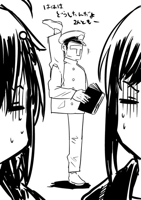 Admiral Shigure Fubuki And Shigure Kai Ni Kantai Collection Drawn