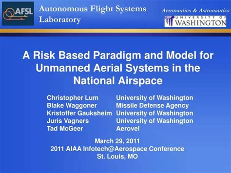 Ppt A Risk Based Paradigm And Model For Unmanned Aerial Systems In The National Airspace