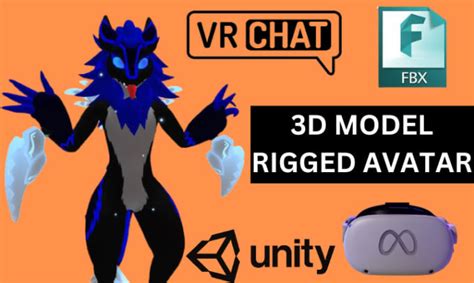 Create Custom Vrchat 3d Character Vrc Vr Avatar Nsfw Furry Vtuber 3d Rig Model By Suruuloju Fiverr