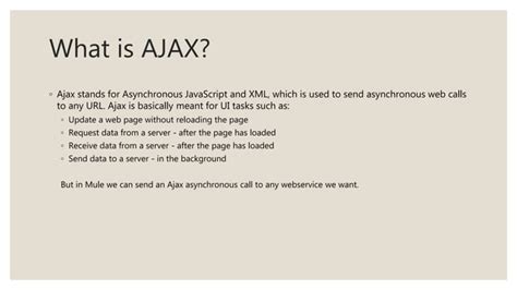 Mule Ajax Connector Pptx