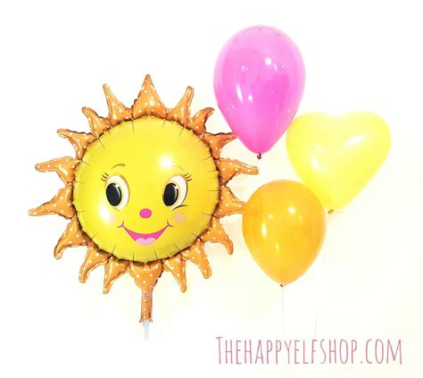 Sunshine Balloon Luau Balloon Huge 30 Sun Balloon Etsy