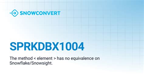 Sprkdbx1004 Snowpark Migration Accelerator