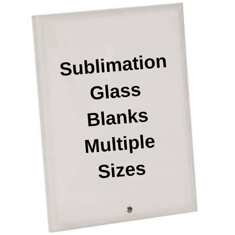 Sublimation Glass Blanks Multiple Sizes With Standoff Pegs High