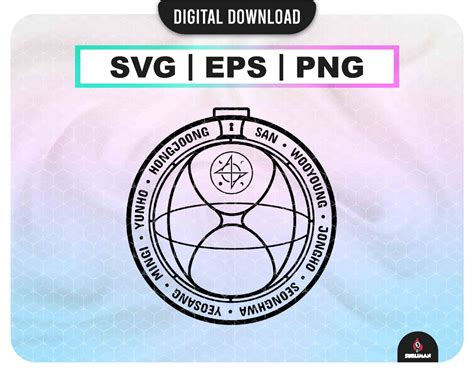 Ateez Svg Ateez Member Png Kpop Star Svg Ateez Light Inspire Uplift