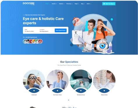 Clinics And Doctors Online Appointment Booking Html Template Doccure