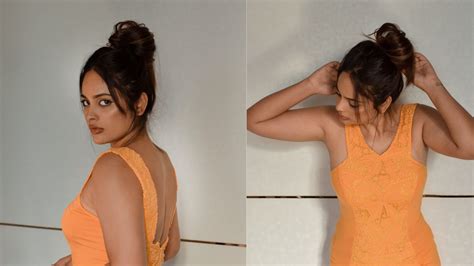 Actress Nandita Swetha Shares Hot And Bold Images In Short Dress Nandita Swetha Sexy Photoshoot