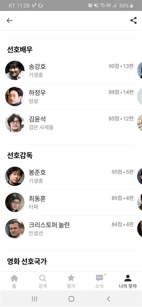 왓챠 취향분석 영화tv 에펨코리아