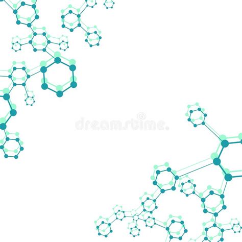 Geometric Abstract Background With Connected Line And Dots Structure Molecule And Communication