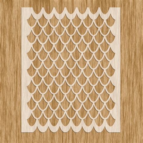 Dragon Scale Large Pattern Stencil Sku Ap0103 8 5 X Etsy Stencil Patterns Stencils Dragon