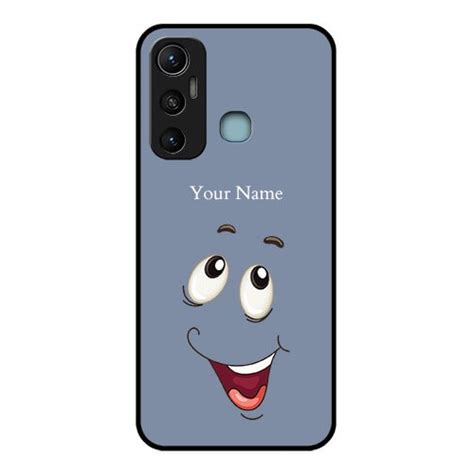 Buy Infinix Hot 11 Custom Metal Phone Caselaughing Cartoon Face Design