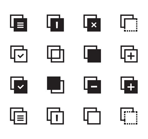 Copy Paste Icons Set Of Copy Past Icon 24239788 Vector Art At Vecteezy