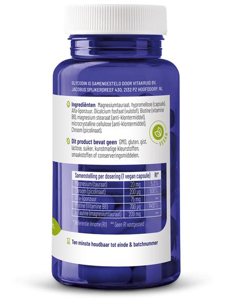 Vitakruid Glycodin 90 Vegetarische Capsules Phytamins