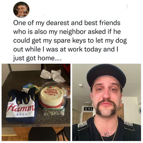 Thus Guy Getting A Surprise From His Best Friend R Dadsandmenareheroes