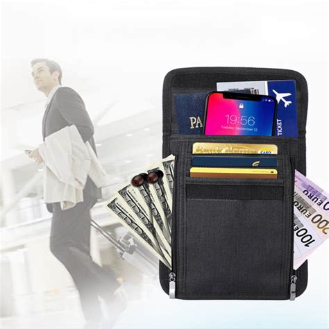 Noennamenull Rfid Blocking Neck Wallet Anti Theft Grandado
