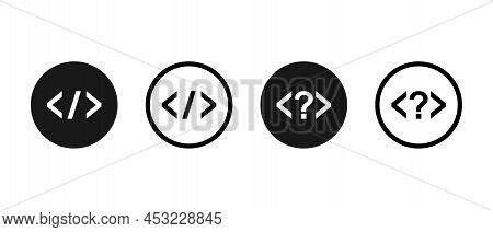 Code Html Vector Icon Vector Photo Free Trial Bigstock