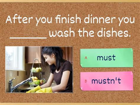 Go Getter 3 Unit 7 3 Must Mustn T Can Quiz