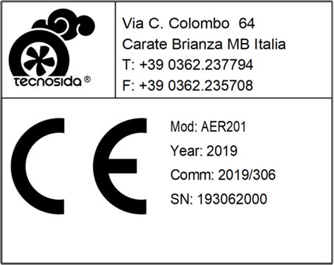 Machinery Directive Declaration Of Conformity Ce Marking
