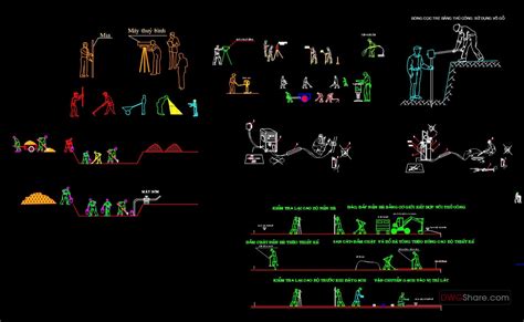 71 Construction Workers Dwg Drawing Free Autocad