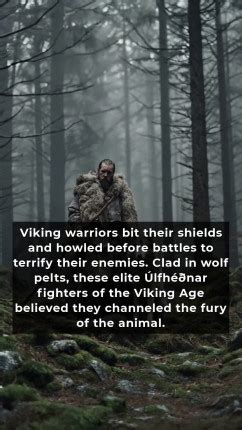 Deep In Viking Lore Were The Ulfhednar Elite Warriors Who Donned Wolf