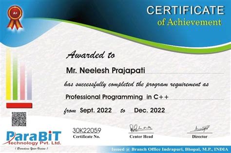 Neelesh Prajapati On Linkedin Professional Programming C Parabitechnology Growth Upskill