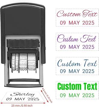 Custom Date Stamp Personalized Signature Name Stamp With