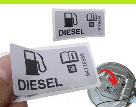 Adesivo Diesel Blazer S10 IndicaÇÃo CombustÍvel Portinhola Tanque