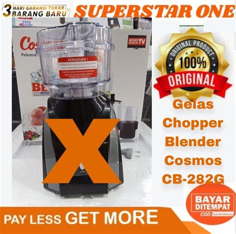 Set Gelas Chopper Blender Cosmos Cb 282g Gelas Chopper Blender Cosmos Cb 282 G Lazada Indonesia