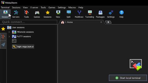 Connect With Mobaxterm Hpc Vega Izum Maribor Slovenia