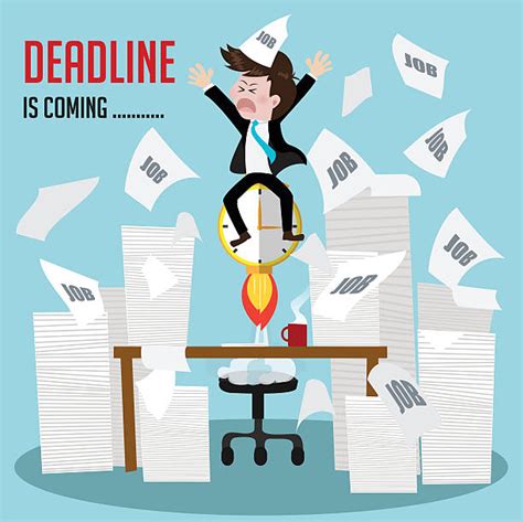 110 Deadline Coming Stock Illustrations Royalty Free Vector Graphics