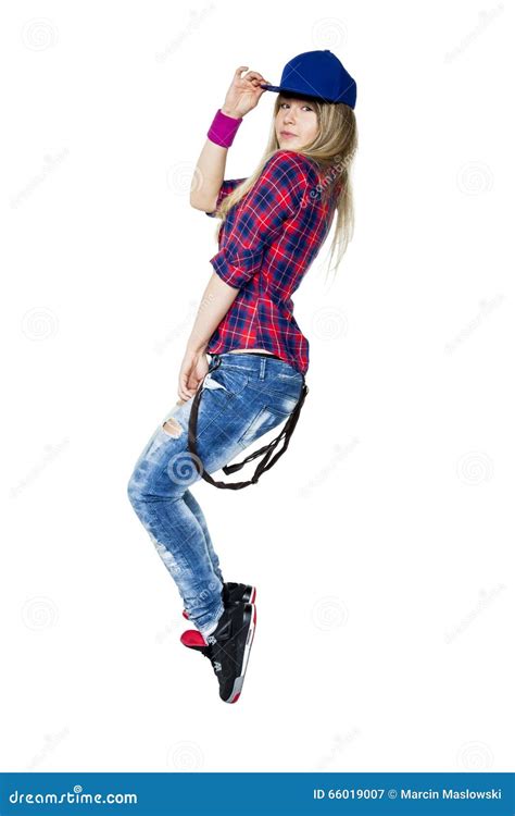 Beautiful Young Girl Dancing Hip Hop Stock Image Image Of People