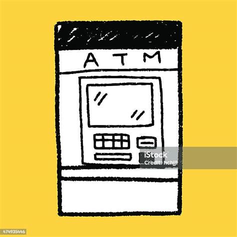 Atm 낙서 그림이요 2015년에 대한 스톡 벡터 아트 및 기타 이미지 2015년 그리기 기계류 Istock