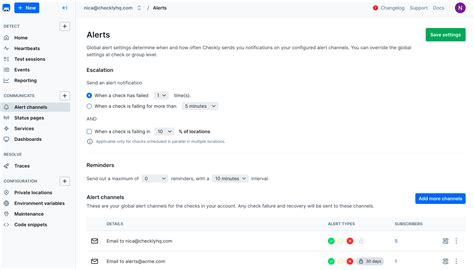 Custom Alerts Checkly Docs