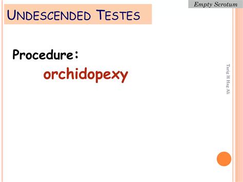 Empty Scrotum Tutorial Ppt