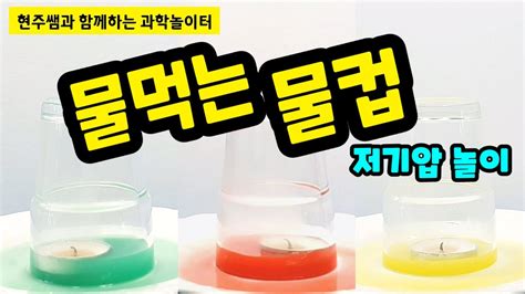집콕놀이 유아과학 유치원과학 초등과학 엄마표놀이 과학놀이 과학실험 공기놀이 [ 물먹는 물컵 ] Play Science Experimentsㅣ현주쌤과 함께하는 과학
