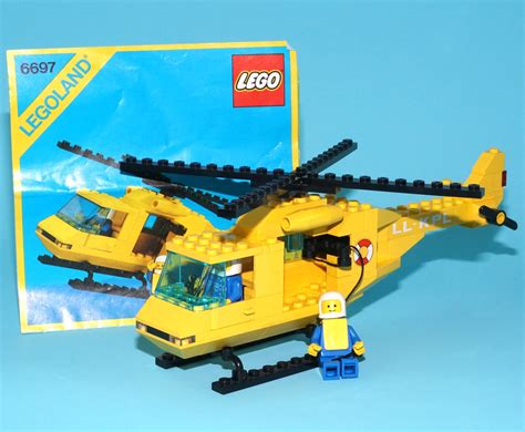 Lego 6697 Legoland Classic Town Rescue 1 Helicopter 100 Complete 1987