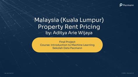Intro To Machine Learning Pacmann Rent Pricing Dataset In Kuala