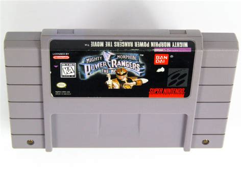 Mighty Morphin Power Rangers The Movie Super Nintendo Snes Retromtl