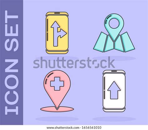 Set Infographic City Map Navigation Infographic Stock Vector Royalty Free 1656561010