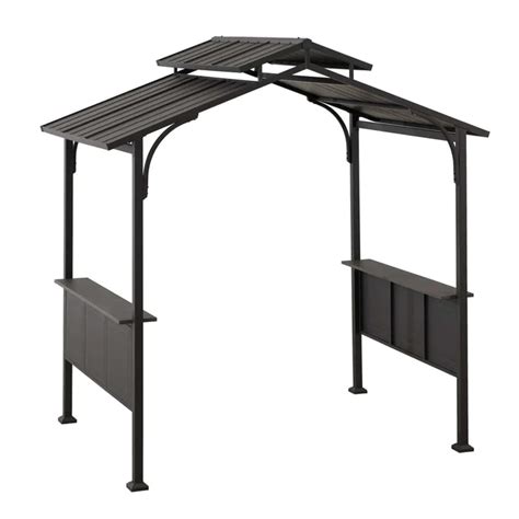 Buy Sunjoy Outdoor Patio 5x8 Brown 2 Tier Steel Backyard Hardtop Grill