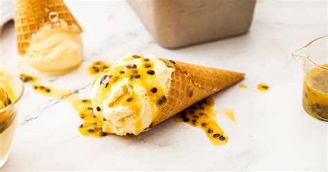 Passion Fruit Ice Cream No Churn Sugar Salt Magic