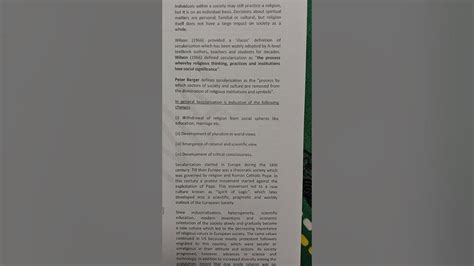 What Is Secularisation Youtube