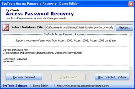 Access Password Recovery Tool Download And Review