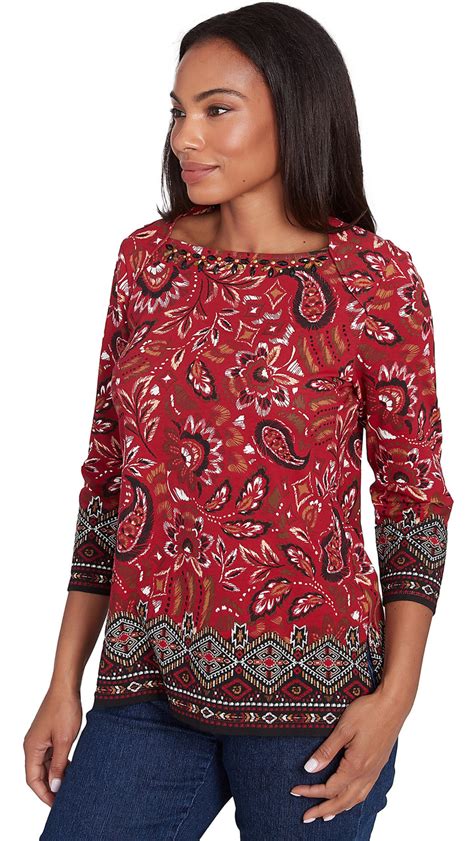 Top Missy Ruby Embellished Envelope Neck Four Seasons Direct