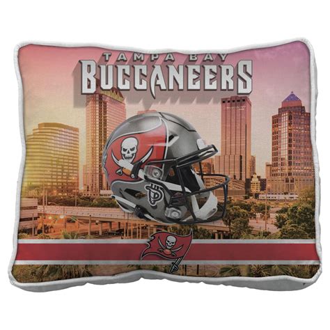 Officially Licensed Nfl Loco Fan Canvas Pillow By Pegasus Sports Bucs