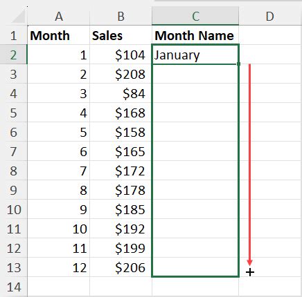 4 Ways To Convert Month Number To Name In Microsoft Excel How To Excel