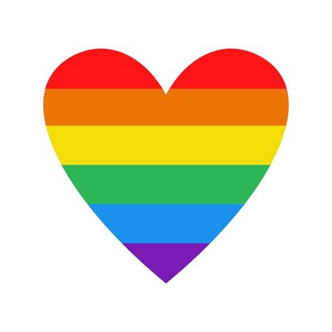 무지개 색상의 벡터 Lgbt 프라이드 하트 하트 프라이드 월 Lgbtq 프리미엄 벡터