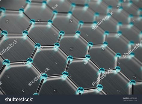 Graphene Atomic Structure Nanotechnology Background D Stock Illustration Shutterstock